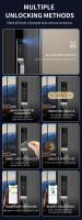 China Glomarket Aluminum Alloy Automatic Tuya Smart Door Lock 3d Face Recognition Video Intercom Digital Fingerprint Lock for sale