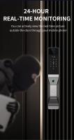 China Glomarket Aluminum Alloy Automatic Tuya Smart Door Lock 3d Face Recognition Video Intercom Digital Fingerprint Lock for sale