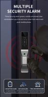 China Glomarket Aluminum Alloy Automatic Tuya Smart Door Lock 3d Face Recognition Video Intercom Digital Fingerprint Lock for sale