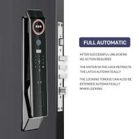 China Glomarket Factory Price Wifi App Smart Door Lock With Face Recognition Biometric Fingerprint Cerradura Support Intercom Function for sale
