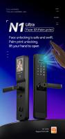China Glomarket Tuya Wifi Smart Lock Aluminum Wooden Door Face Recognition Palmprint Biometric Fingerprint Digital Smart Lock for sale