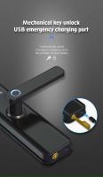 China Glomarket Tuya Wifi Smart Door Lock With Cat Eye Digital Lock Electronic Fingerprint Door Smart Home for sale