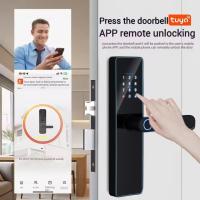 China Glomarket Smart Cerradura Fechadura Digital Tuya Ttlock Lock Rfid Card Password Fingerprint Smart Door Lock for sale