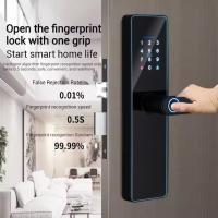 China Glomarket Smart Cerradura Fechadura Digital Tuya Ttlock Lock Rfid Card Password Fingerprint Smart Door Lock for sale