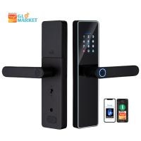 China Glomarket Smart Cerradura Fechadura Digital Tuya Ttlock Lock Rfid Card Password Fingerprint Smart Door Lock for sale