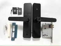 China Glomarket Wifi Tuya Smart Door Lock Aluminum Fingerprint Password Card Key Unlock Biometric Digital Smart Lock for sale
