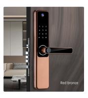 China Glomarket Tuya Wifi Fingerprint Digital Password Intelligent Door Lock Remote Control Lock Smart With Camera for sale