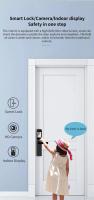 China Glomarket Tuya Wifi Fingerprint Digital Password Intelligent Door Lock Remote Control Lock Smart With Camera for sale