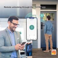 China Glomarket Home Apartment Tuya Smart WiFi Digital Door Lock Phone APP Remote Control Security Fingerprint Smart Door Lock for sale