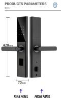 China Glomarket Tuya Smart WiFi Digital Door Lock Code RFID IC Card Smartphone App Unlock Biometric Fingerprint Smart Lock for sale