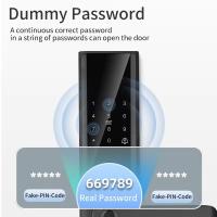 China Glomarket Tuya Smart WiFi Digital Door Lock Code RFID IC Card Smartphone App Unlock Biometric Fingerprint Smart Lock for sale