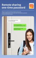 China Glomarket Tuya Smart WiFi Digital Door Lock Code RFID IC Card Smartphone App Unlock Biometric Fingerprint Smart Lock for sale