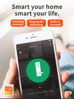 China Glomarket Tuya Smart WiFi Digital Door Lock Code RFID IC Card Smartphone App Unlock Biometric Fingerprint Smart Lock for sale