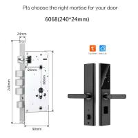 China Glomarket Tuya Smart WiFi Digital Door Lock Code RFID IC Card Smartphone App Unlock Biometric Fingerprint Smart Lock for sale