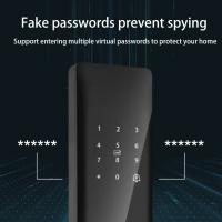 China Glomarket Tuya Smart Security Digital Door Lock Biometric Fingerprint Handle Smart Lock Hotel Apartment Room Lock Factory Price for sale