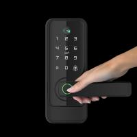 China Glomarket Tuya Wifi Keyless Deadbolt Lock Serraduras Electric Handle Front Door Lock With Keypad Smart Fingerprint Digital Lock for sale