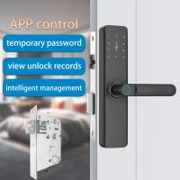 China Glomarket App Control Intelligent Lock Bimoetric Fingerprint Electronic Digital Touch Screen Keypad Code Key Smart Door Lock for sale