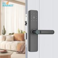 China Glomarket App Control Intelligent Lock Bimoetric Fingerprint Electronic Digital Touch Screen Keypad Code Key Smart Door Lock for sale