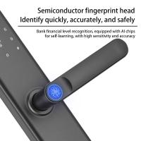 China Glomarket App Control Intelligent Lock Bimoetric Fingerprint Electronic Digital Touch Screen Keypad Code Key Smart Door Lock for sale