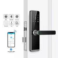 China Glomarket Wholesale Factory Price Intelligent Fingerprint Handle Lock Keyless Digital Hotel Tuya App Smart Digital Door Lock for sale