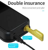 China Glomarket Wholesale Factory Price Intelligent Fingerprint Handle Lock Keyless Digital Hotel Tuya App Smart Digital Door Lock for sale