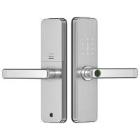 China Glomarket Tuya Smart Door Lock Bedroom Home Digital Biometric Fingerprint Intelligent Handle Electronic Locks for sale