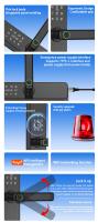 China Glomarket Tuya Smart Door Lock Bedroom Home Digital Biometric Fingerprint Intelligent Handle Electronic Locks for sale
