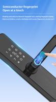 China Glomarket Tuya Smart Door Lock Bedroom Home Digital Biometric Fingerprint Intelligent Handle Electronic Locks for sale