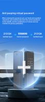 China Glomarket Tuya Smart Door Lock Bedroom Home Digital Biometric Fingerprint Intelligent Handle Electronic Locks for sale