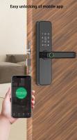 China Glomarket Tuya Smart Door Lock Bedroom Home Digital Biometric Fingerprint Intelligent Handle Electronic Locks for sale