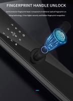 China Glomarket Tuya TTlock Fingerprint Digital Password Apartment Home Room Cerraduras Inteligentes Security Smart Wooden Door Lock for sale