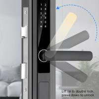 China Glomarket Smart Tuya Waterproof Door Lock Sliding Door Fingerprint Password Remote Control Handle Electronic Intelligent Lock for sale