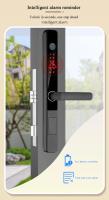 China Glomarket Smart Tuya Waterproof Door Lock Sliding Door Fingerprint Password Remote Control Handle Electronic Intelligent Lock for sale