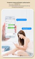 China Glomarket Smart Tuya Waterproof Door Lock Sliding Door Fingerprint Password Remote Control Handle Electronic Intelligent Lock for sale