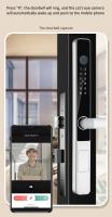 China Glomarket Smart Tuya Waterproof Door Lock Sliding Door Fingerprint Password Remote Control Handle Electronic Intelligent Lock for sale