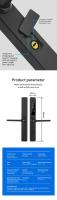 China Glomarket Broken Bridge Smart Lock High-end Intelligence Zinc Alloy Tuya Wifi Fingerprint Waterproof Door Lock for sale