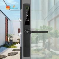 China Glomarket Broken Bridge Smart Lock High-end Intelligence Zinc Alloy Tuya Wifi Fingerprint Waterproof Door Lock for sale