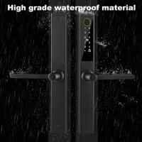 China Glomarket Broken Bridge Smart Lock High-end Intelligence Zinc Alloy Tuya Wifi Fingerprint Waterproof Door Lock for sale