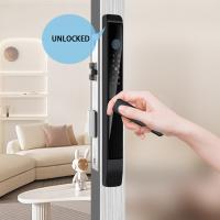 China Glomarket Outdoor Aluminum Sliding Door Lock Digital Handle Electronic Ttlock Fingerprint Tuya Waterproof smart Locks for sale
