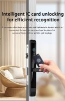 China Glomarket Outdoor Aluminum Sliding Door Lock Digital Handle Electronic Ttlock Fingerprint Tuya Waterproof smart Locks for sale