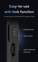 China Glomarket Security Cerradura Inteligente Security Home Automatic Electric Wifi Fingerprint Digital Tuya Smart Door Lock for sale
