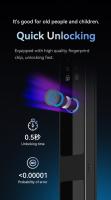 China Glomarket Security Cerradura Inteligente Security Home Automatic Electric Wifi Fingerprint Digital Tuya Smart Door Lock for sale