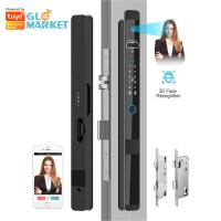 China Glomarket Tuya 3d Face Cerradura Inteligente Automatic Electric Wifi Camera Fingerprint Digital Smart Door Lock for sale