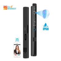 China Glomarket Tuya 3d Face Cerradura Inteligente Automatic Electric Wifi Camera Fingerprint Digital Smart Door Lock for sale