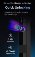 China Glomarket Tuya 3d Face Cerradura Inteligente Automatic Electric Wifi Camera Fingerprint Digital Smart Door Lock for sale
