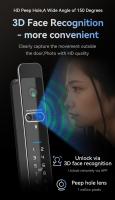 China Glomarket Tuya 3d Face Cerradura Inteligente Automatic Electric Wifi Camera Fingerprint Digital Smart Door Lock for sale