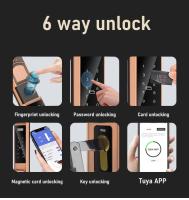 China Glomarket Courtyard Villa Gate Lock High Security Waterproof Intelligent Dual Fingerprint Password Smart Lock for sale