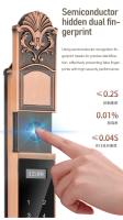 China Glomarket Courtyard Villa Gate Lock High Security Waterproof Intelligent Dual Fingerprint Password Smart Lock for sale
