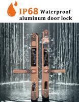 China Glomarket Courtyard Villa Gate Lock High Security Waterproof Intelligent Dual Fingerprint Password Smart Lock for sale