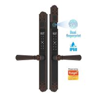 China Glomarket Courtyard Villa Gate Lock High Security Waterproof Intelligent Dual Fingerprint Password Smart Lock for sale